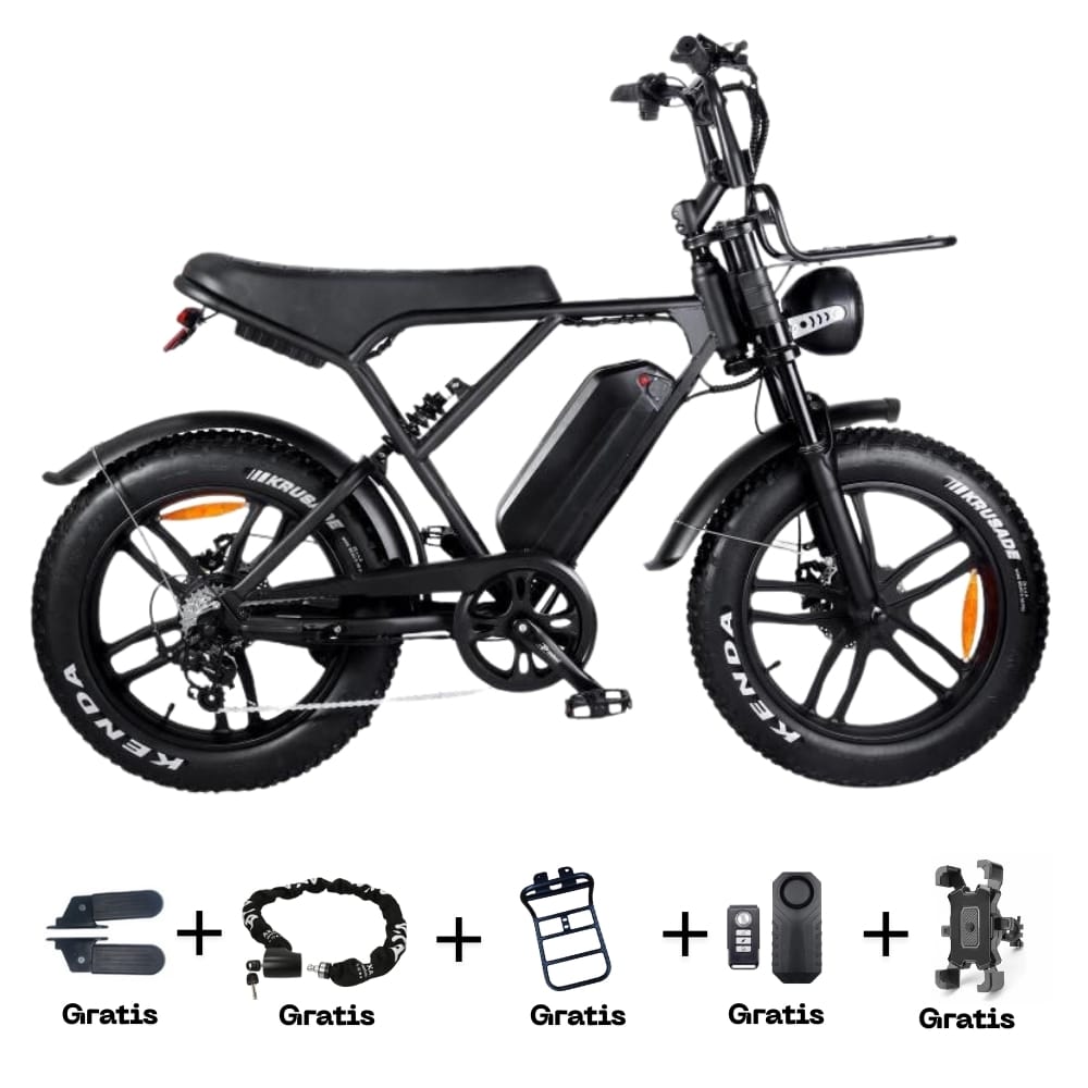 V20 Pro Fatbike zwart - Elektrische fatbikes - Fatbikes.nl